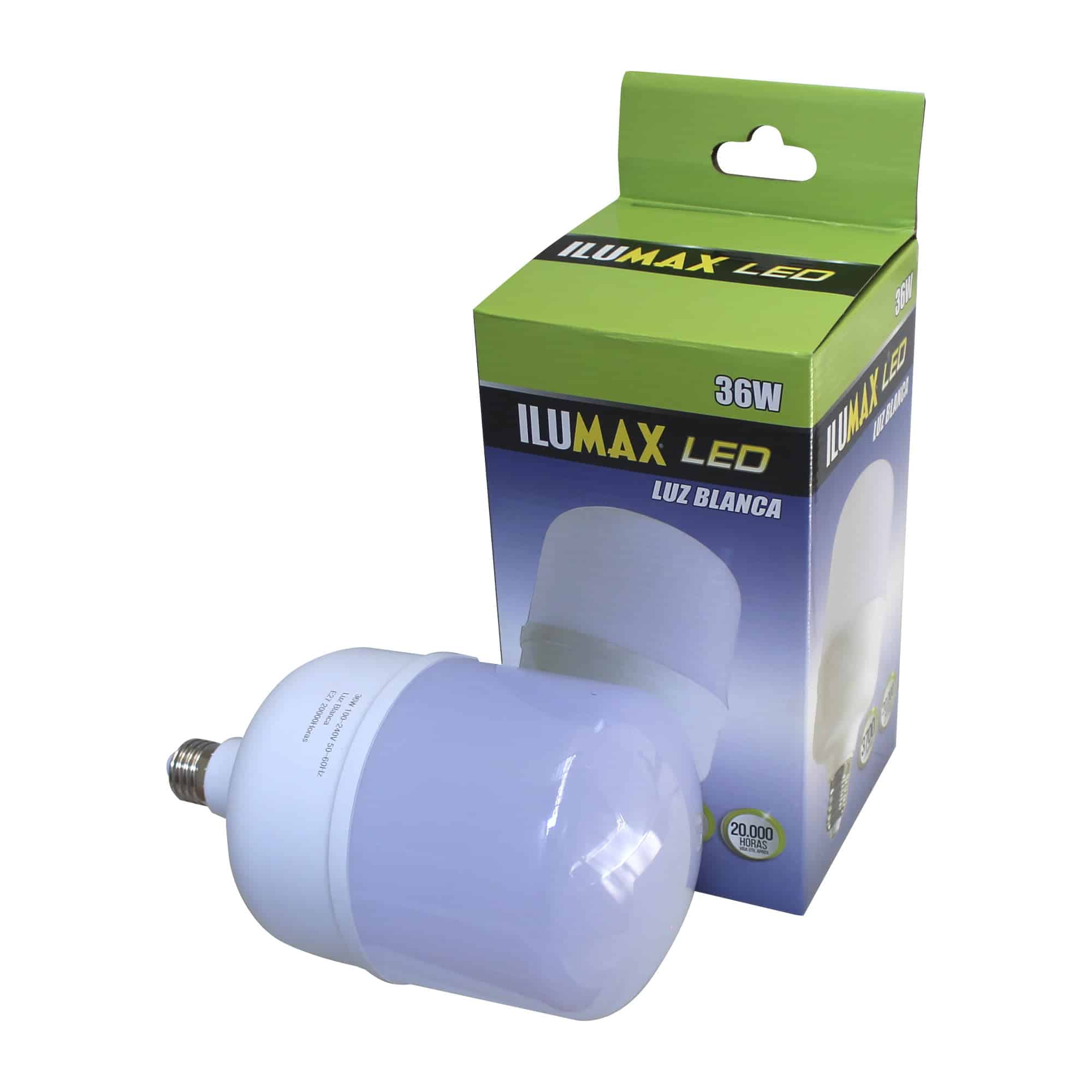 Bombillo LED 36W Alta Potencia Luz Blanca E27 - ILUMAX