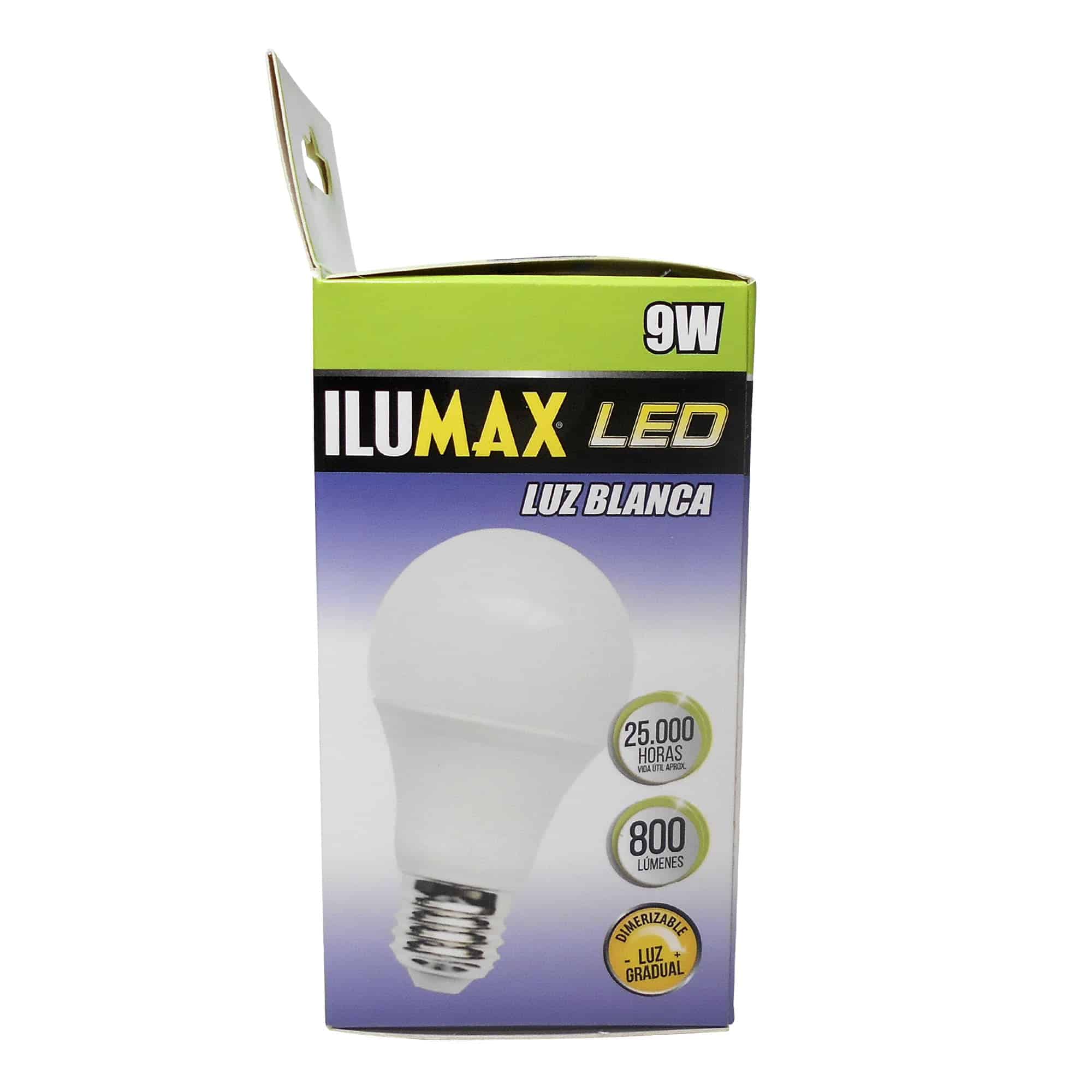 Bombillo LED 9W Dimerizable Luz Blanca E27 - ILUMAX
