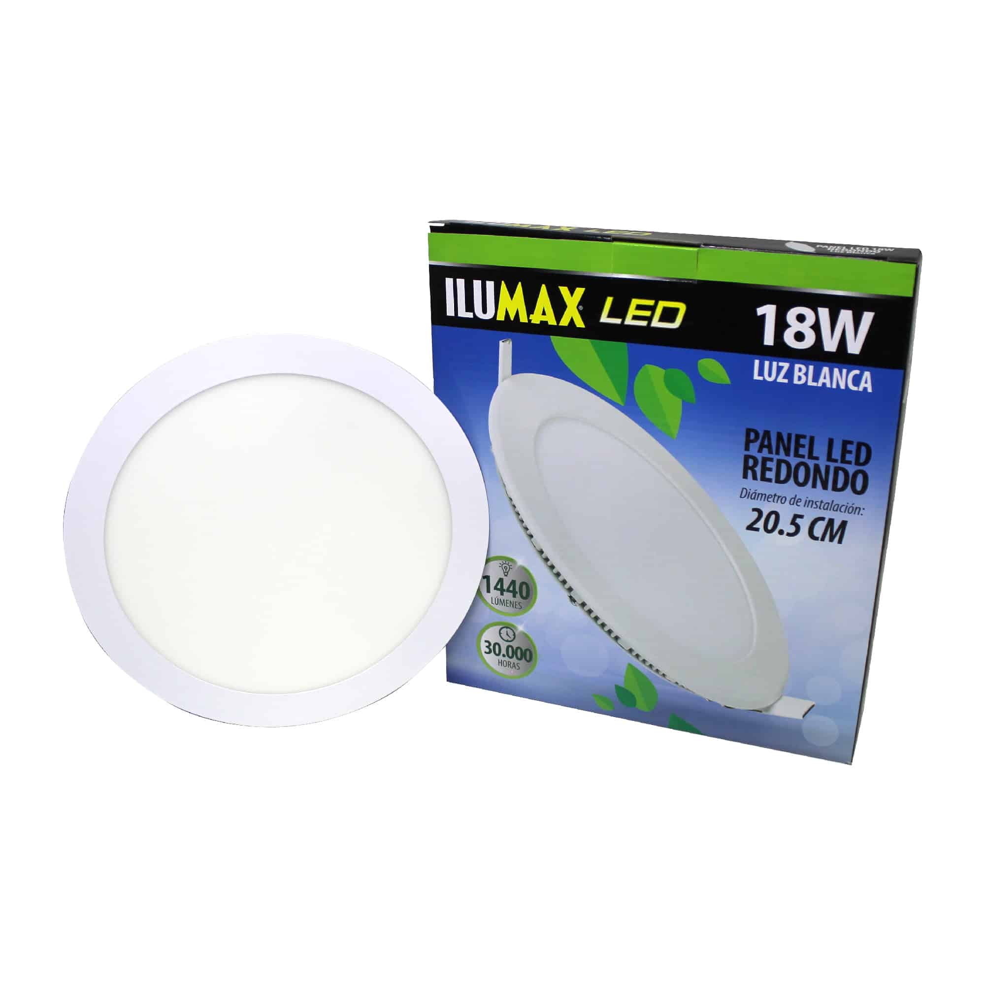 Panel LED 18W Redondo Luz Blanca - ILUMAX