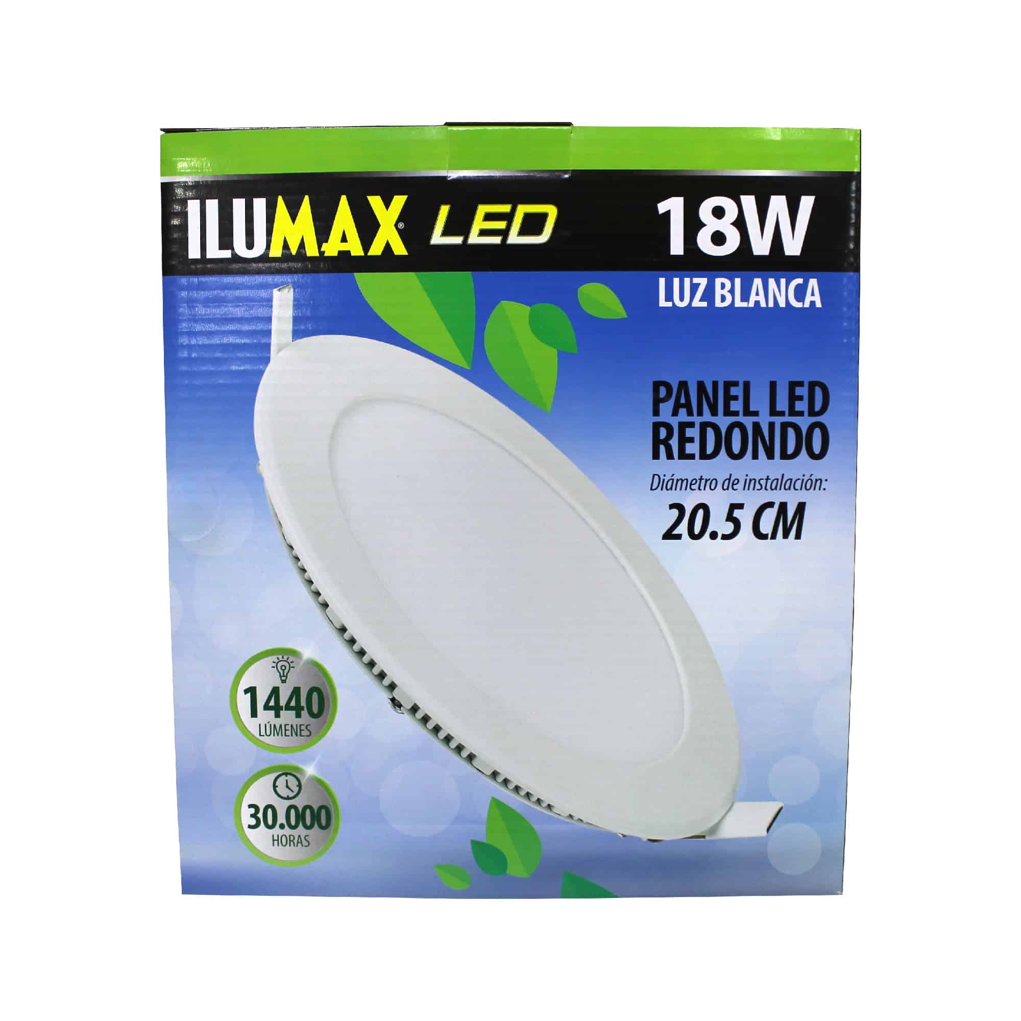 Panel LED 18W Redondo Luz Blanca - ILUMAX