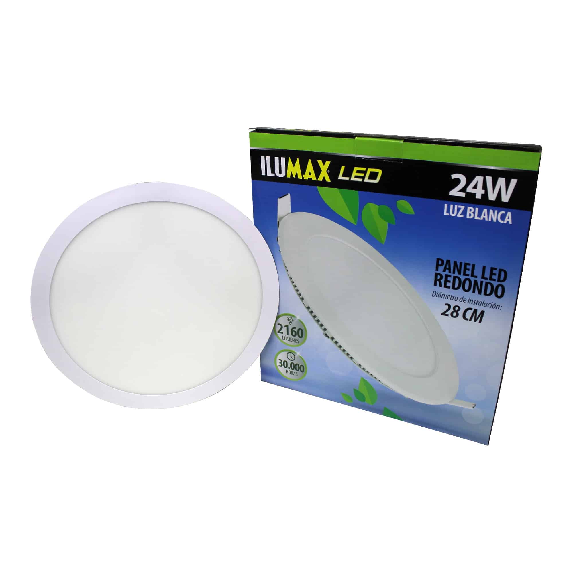 Panel LED 24W Redondo Luz Blanca - ILUMAX