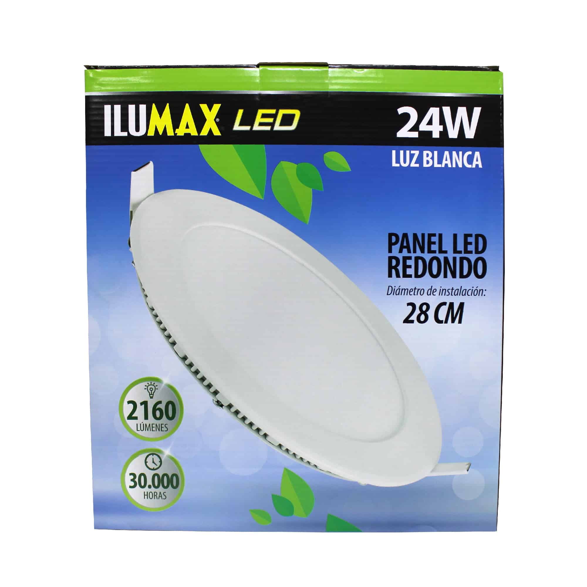 Panel LED 24W Redondo Luz Blanca - ILUMAX