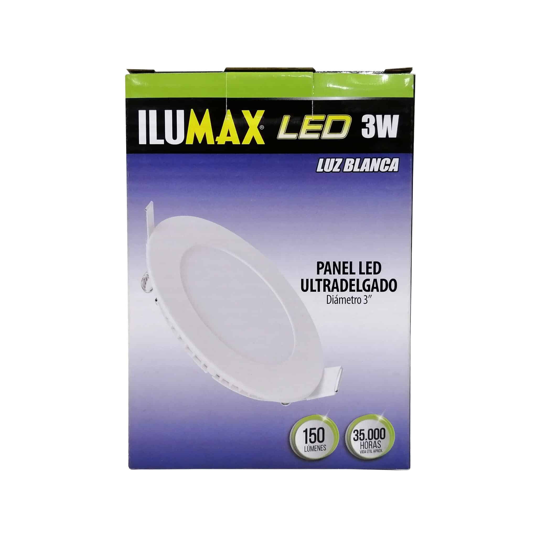 Panel LED 3W Redondo Luz Blanca 3" - ILUMAX