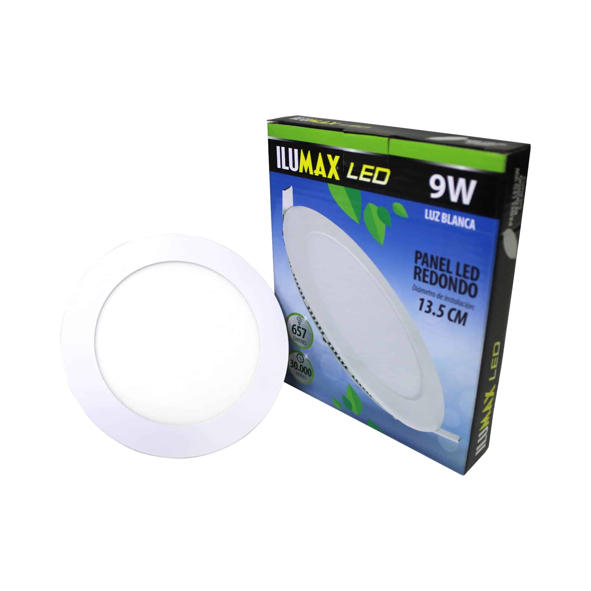 Panel LED 9W Redondo Luz Blanca - ILUMAX