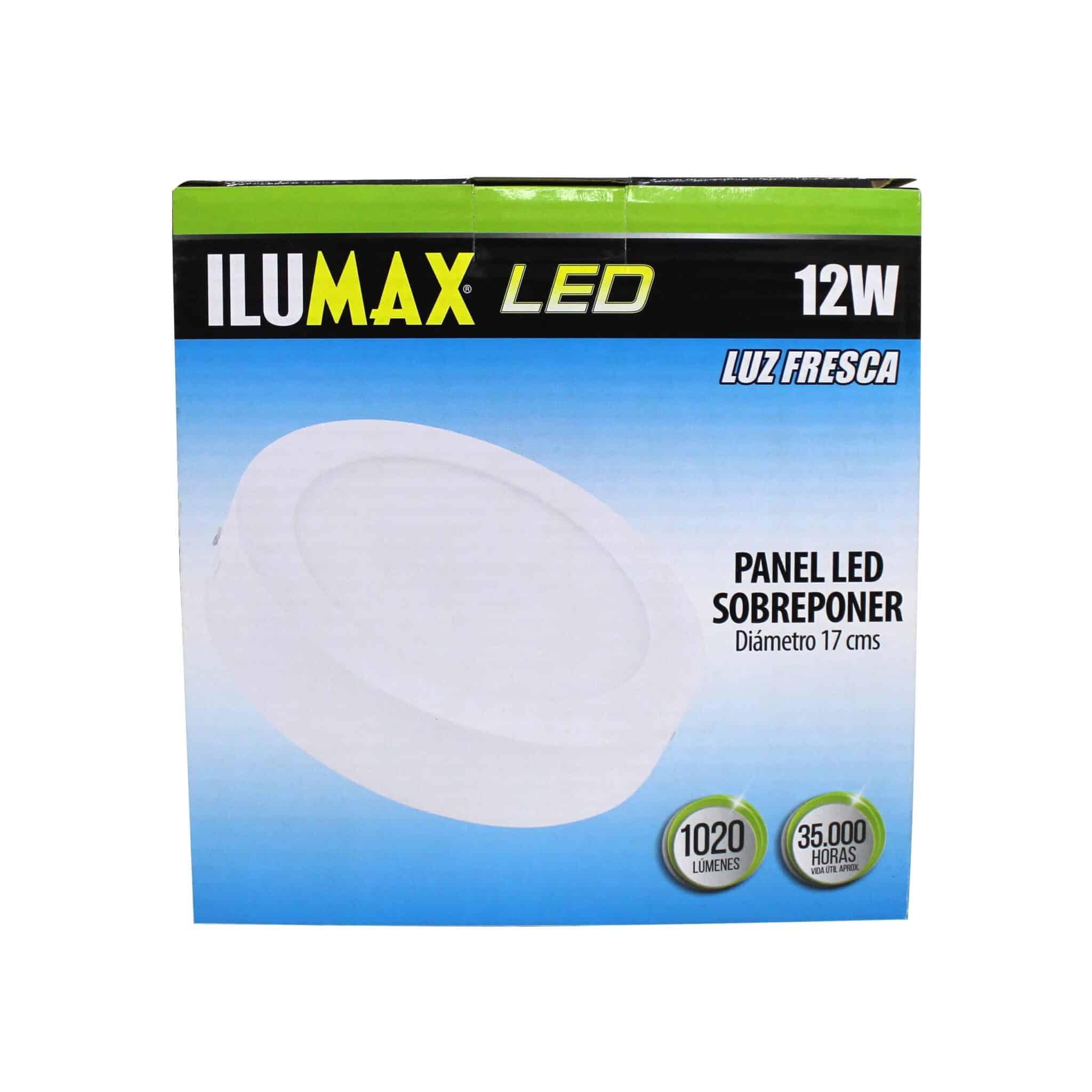 Panel LED PRO 12W Sobreponer Redondo Luz Fresca 17Cm - ILUMAX