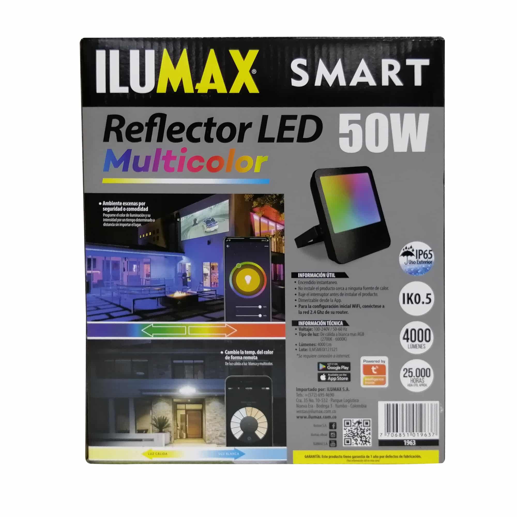 Reflector LED 50W Smart CCT RGB - ILUMAX