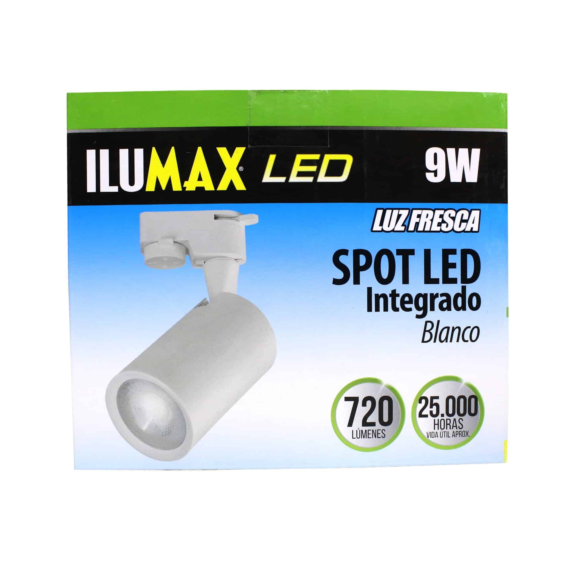 Spot LED 9W Integrado Blanco Luz Fresca - ILUMAX