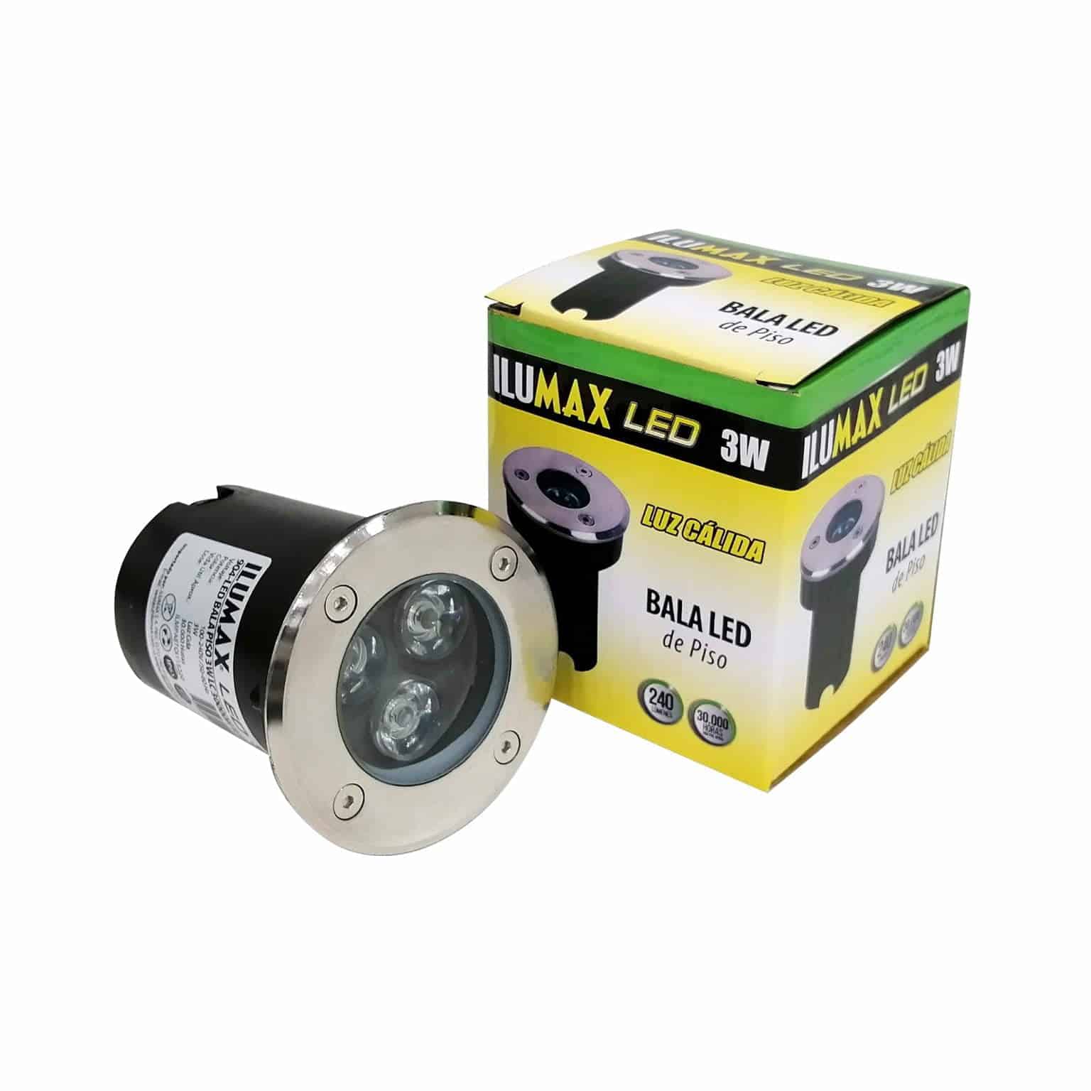 Bala De Piso LED 3W Luz Cálida - ILUMAX