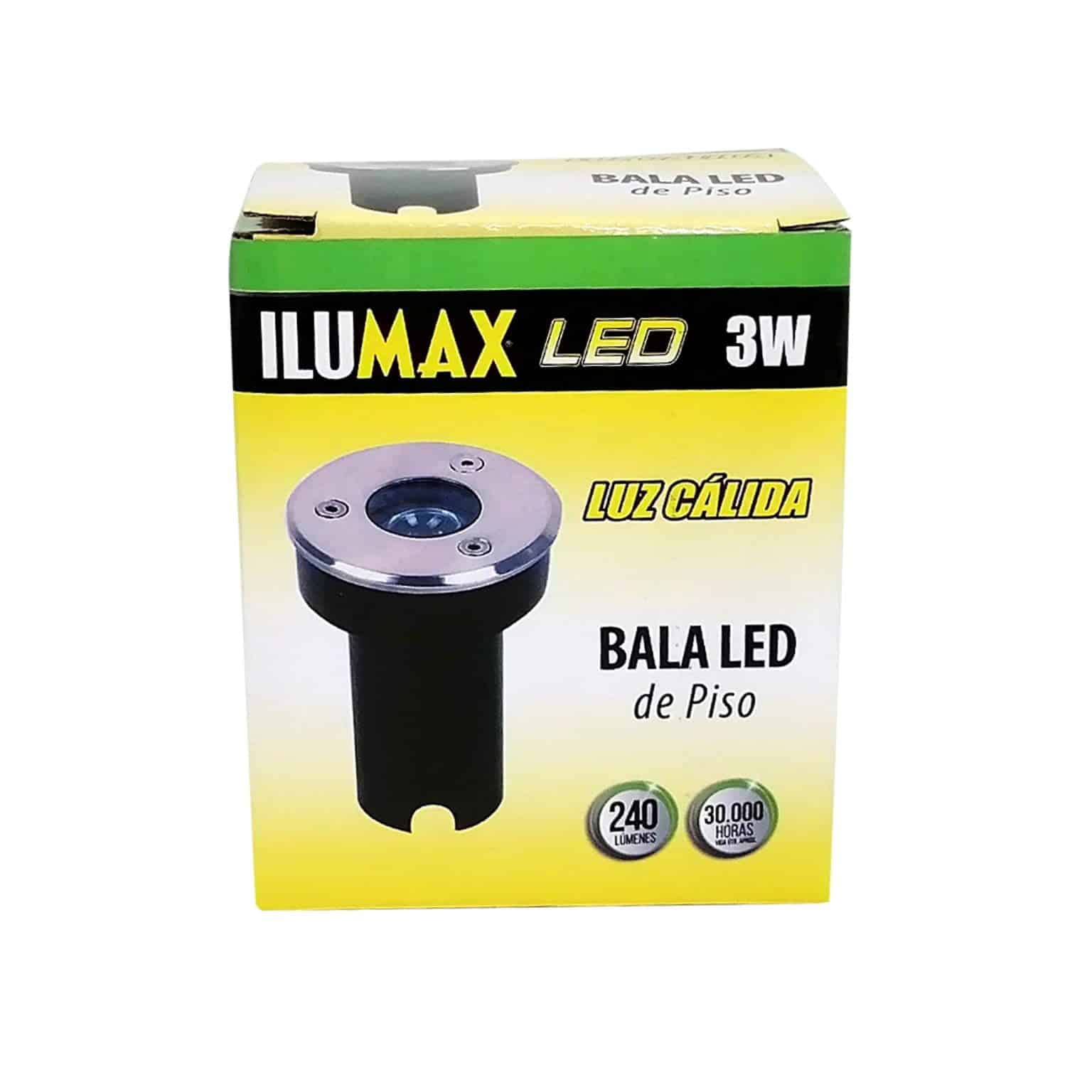 Bala De Piso LED 3W Luz Cálida - ILUMAX