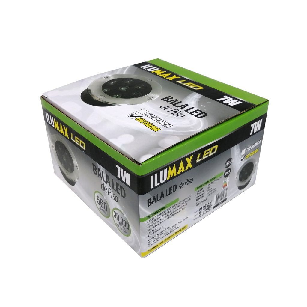 Bala De Piso LED 7W Luz Cálida - ILUMAX