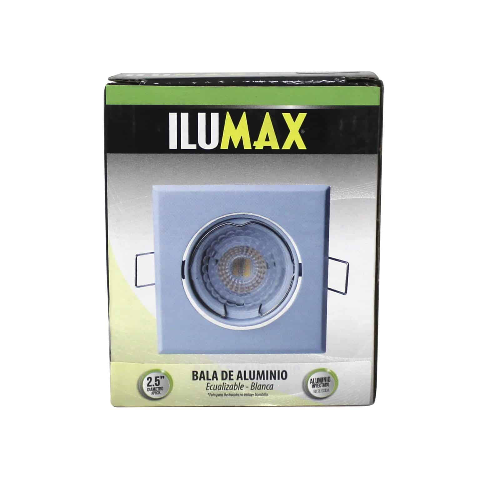 Bala Empotrar Recesada Escualizable Blanca - ILUMAX