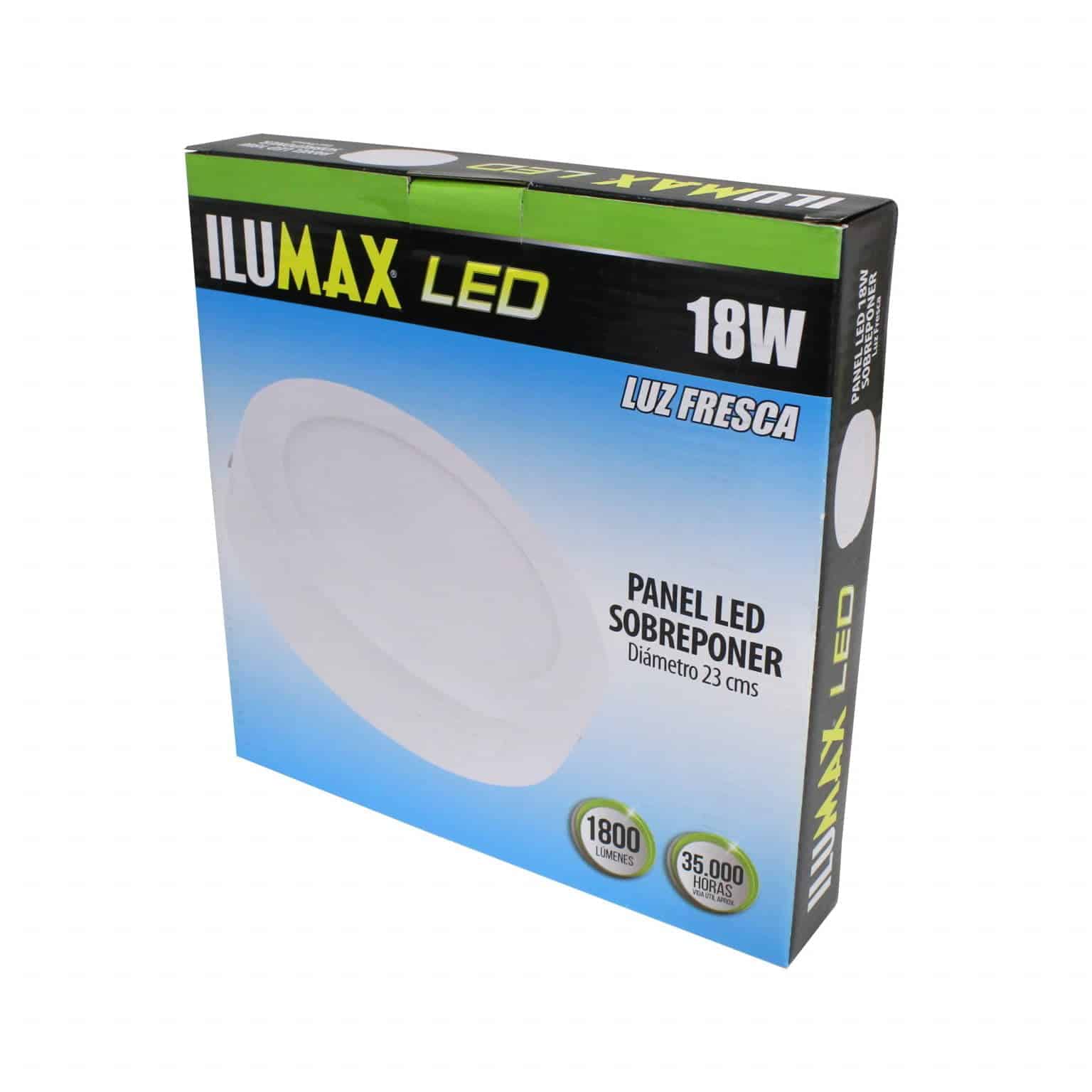 Panel LED PRO 18W Sobreponer Redondo Luz Fresca 23Cm - ILUMAX
