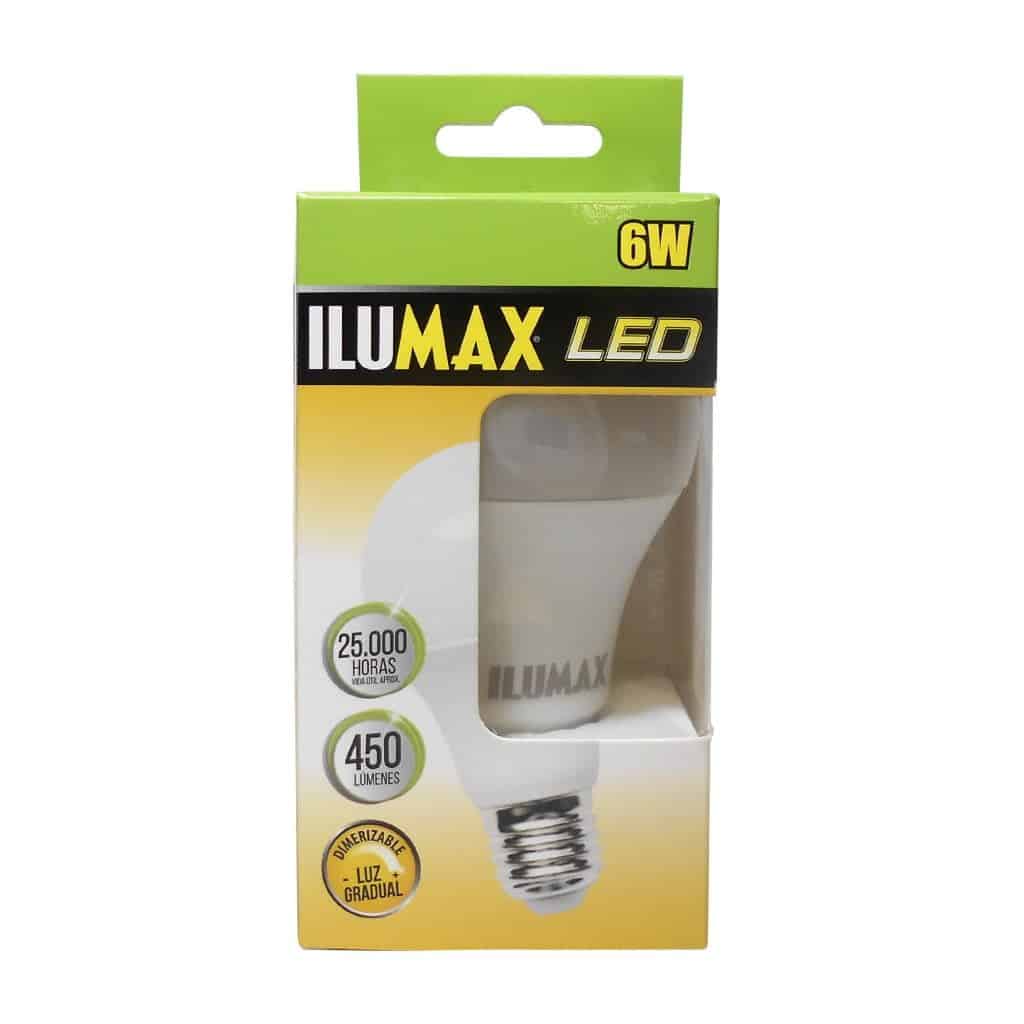 Bombillo LED 6W Dimerizable Luz Cálida E27 - ILUMAX