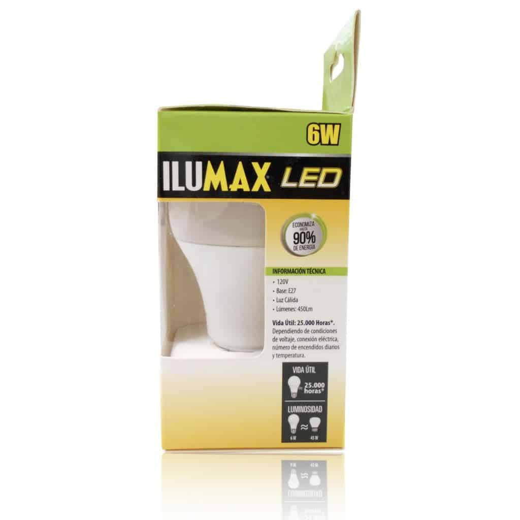 Bombillo LED 6W Dimerizable Luz Cálida E27 - ILUMAX