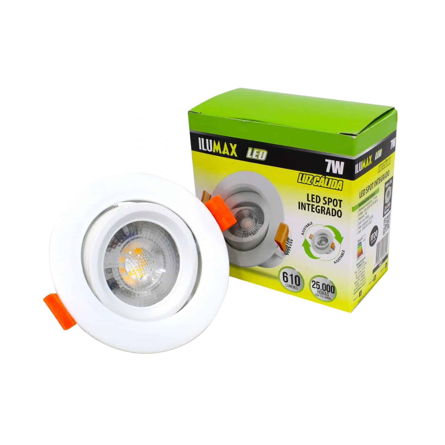 Bala Integrada LED 7W Escualizable Luz Cálida - ILUMAX