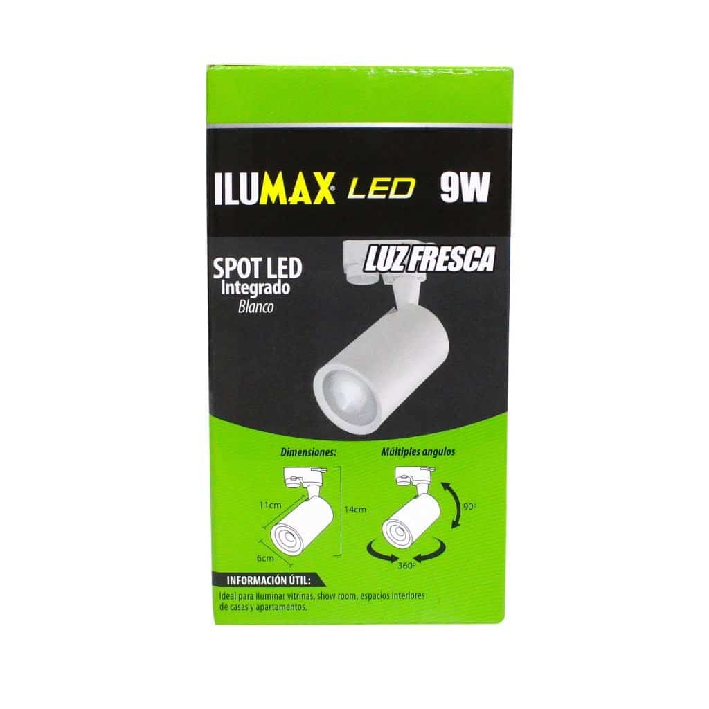 Spot LED 9W Integrado Blanco Luz Fresca - ILUMAX