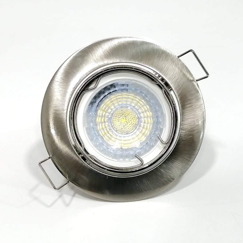 PX3 Bala Satín y Dicroico LED 6W Luz Cálida GU10 - ILUMAX